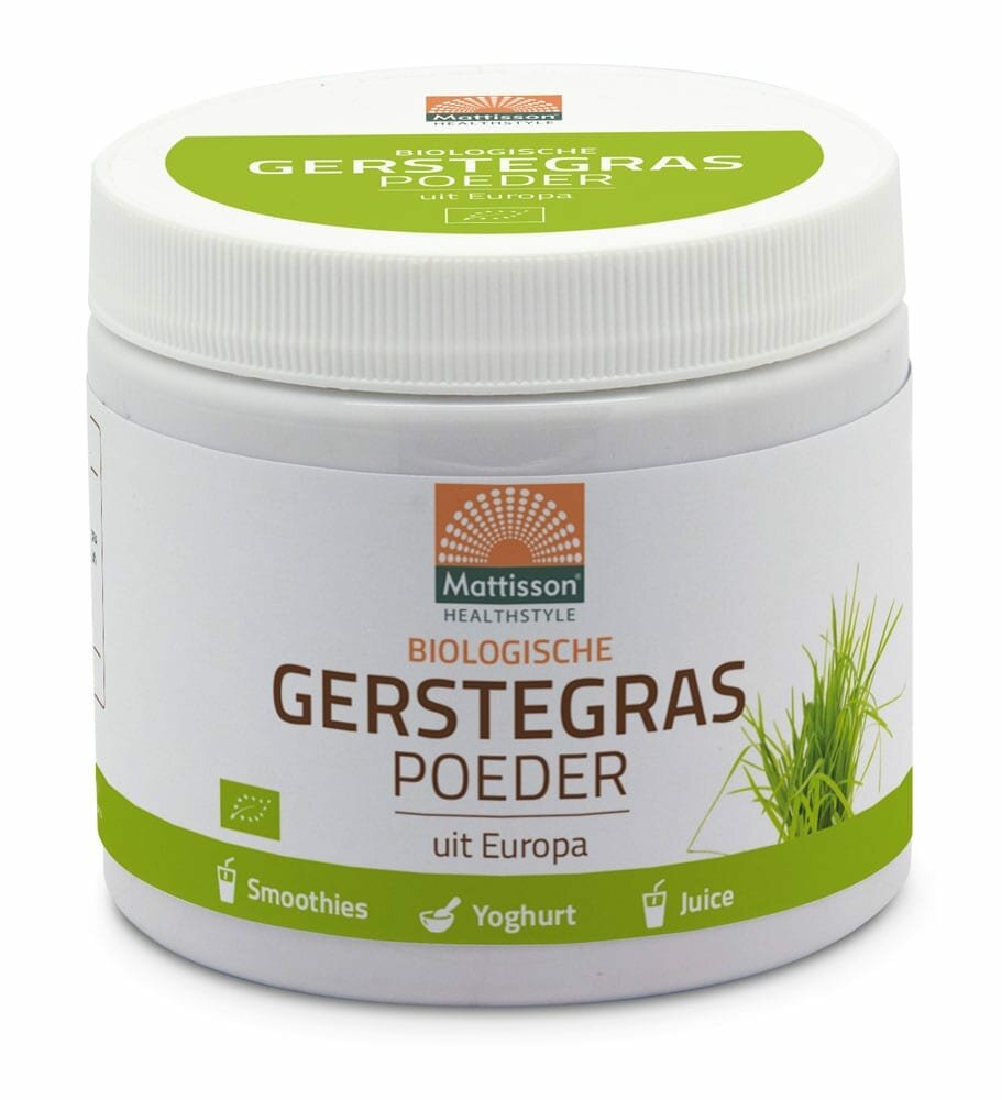 Mattisson BIO Gerstegras Poeder Kopen ? - Helios Holland Webshop Mattisson BIO Gerstegras Poeder Kopen ? - Helios Holland Webshop