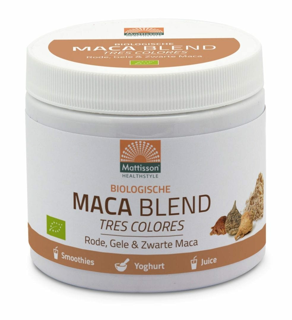 Mattisson BIO Maca Blend- Rode Gele & Zwarte MACA Kopen ? - Helios ... Mattisson BIO Maca Blend- Rode Gele & Zwarte MACA Kopen ? - Helios ...